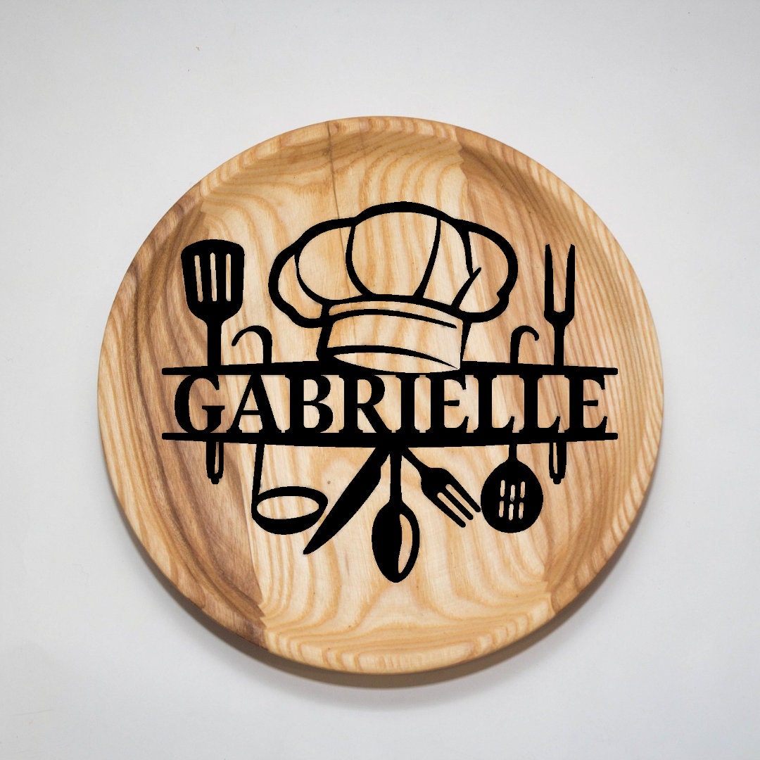 Chef Svg, Chef Logo SVG, Chef Hat Monogram Svg, Kitchen Wall Art Svg ...