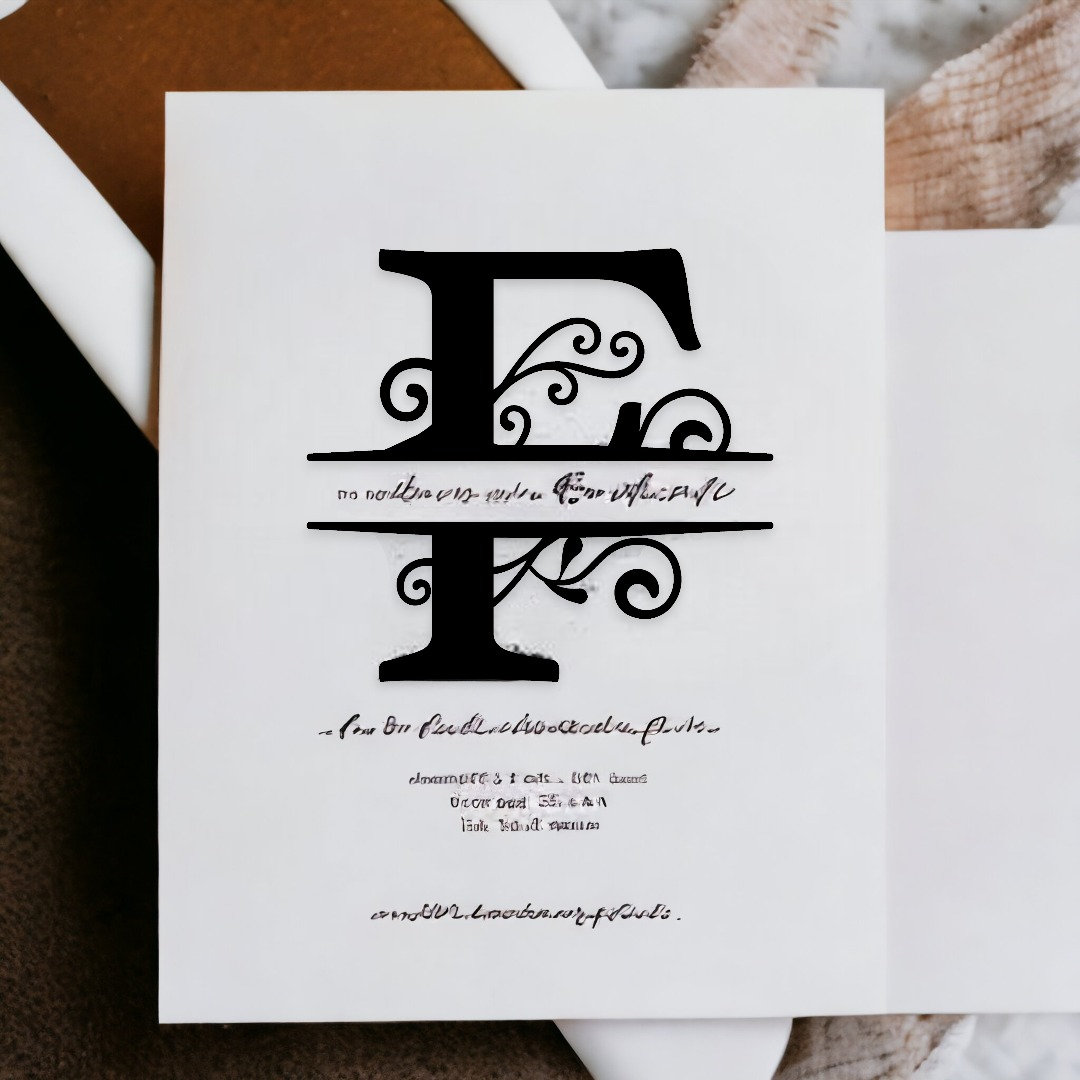 Split Monogram SVG, Letter Font, Split Monogram Svg, Split Letter Svg ...