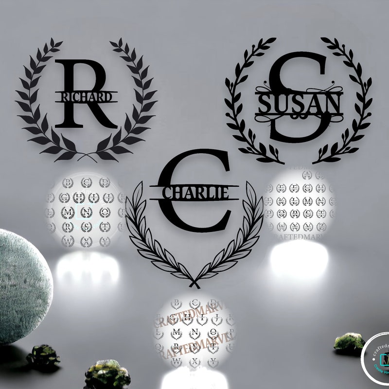 Monogram Svg Engrave - Etsy