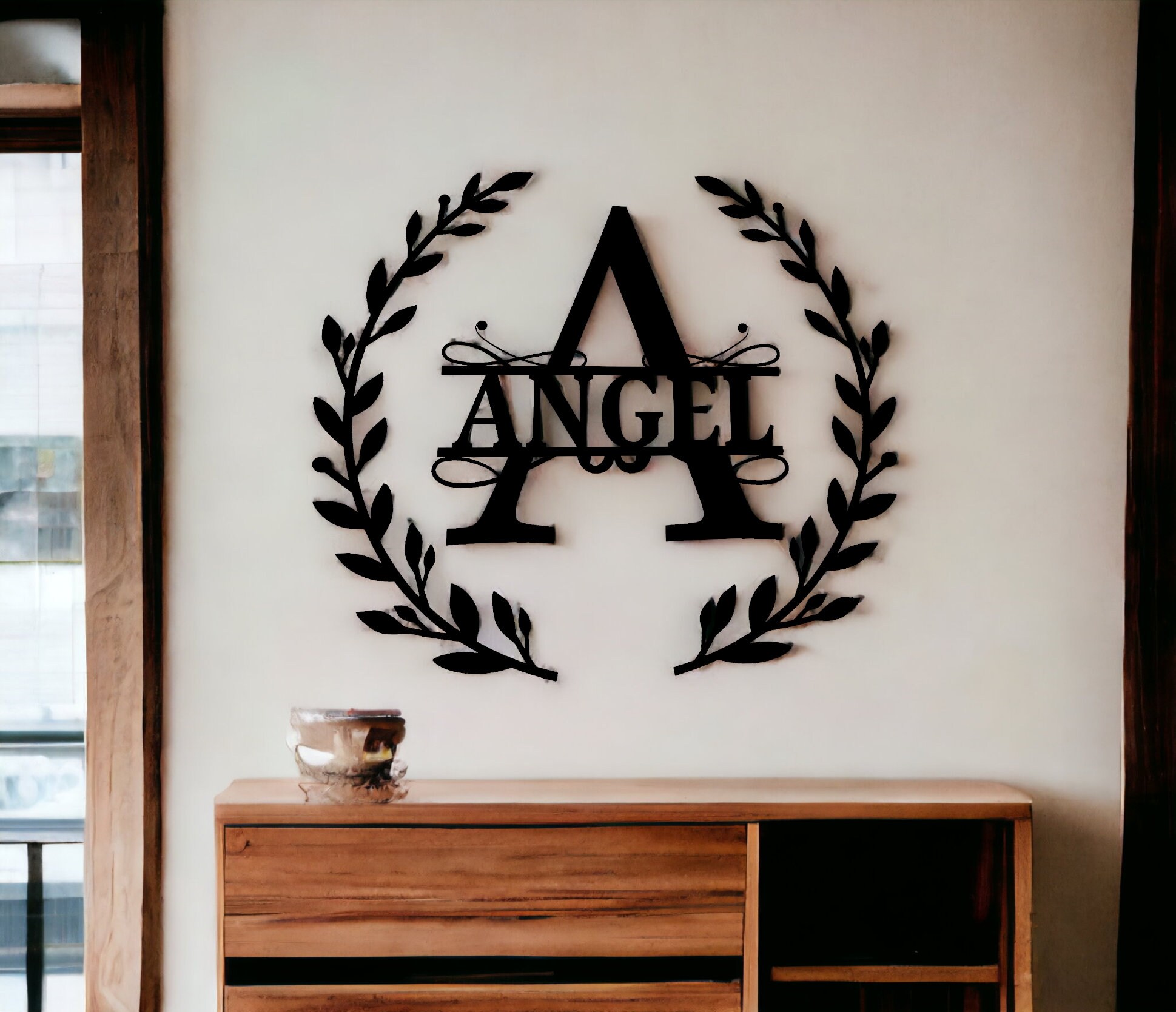 Split Monogram SVG/DXF/PNG, Split Monogram Frame Alphabet, Family ...