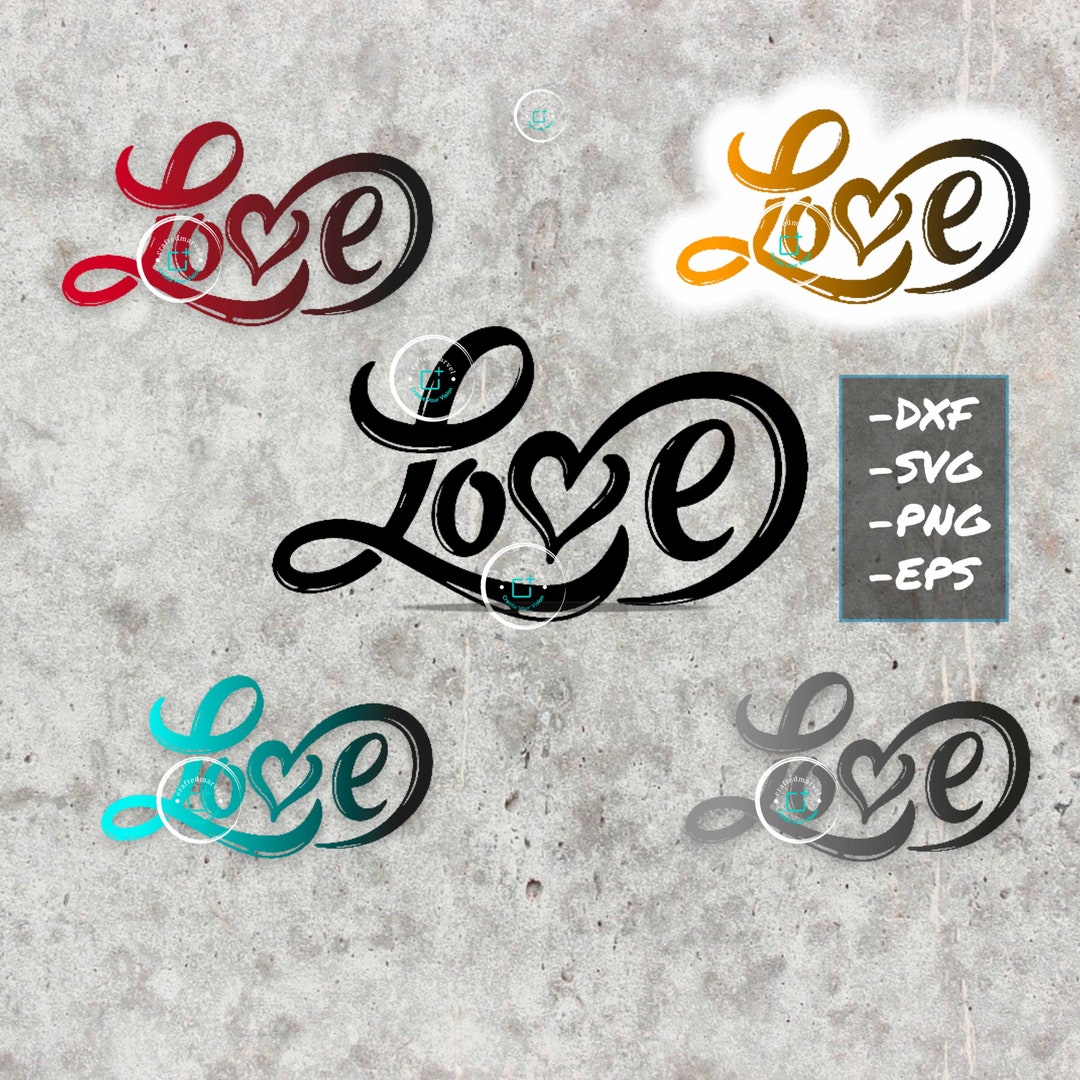 Love Sign Svg, Love SVG, Love Dxf, Love You Sign, Romantic Sign Svg ...