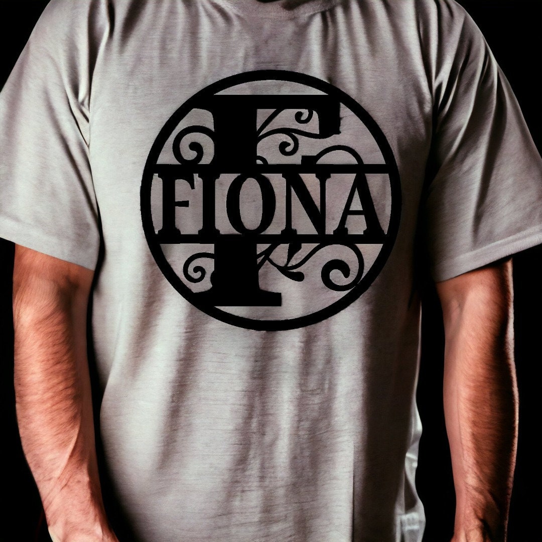 Monogram SVG/DXF/PNG, Laser Cut Wall Art, Split Monogram Frame Alphabet ...