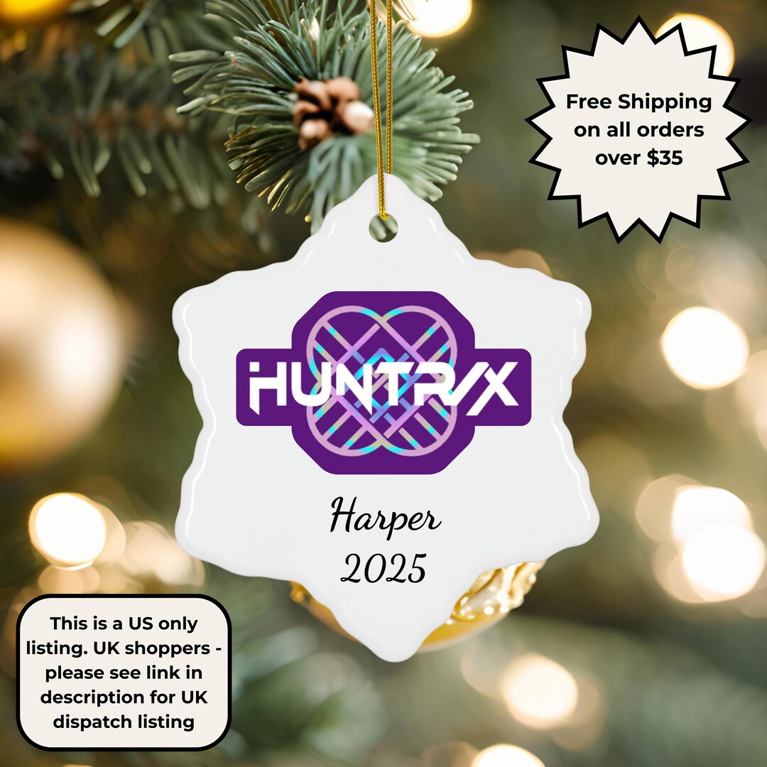Personalized KPDM Huntrix Ornament - Cute Custom Name Christmas Gift ...