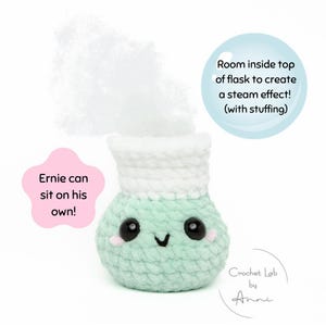Erlenmeyer Flask Crochet Pattern: Chubby Cartoon Style (DIGITAL PDF ...