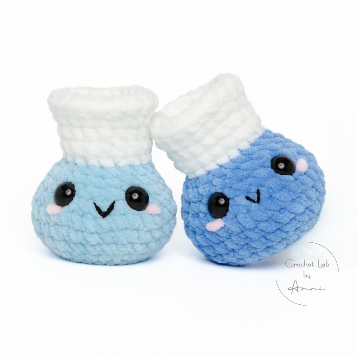 Erlenmeyer Flask Crochet Pattern: Chubby Cartoon Style (DIGITAL PDF ...