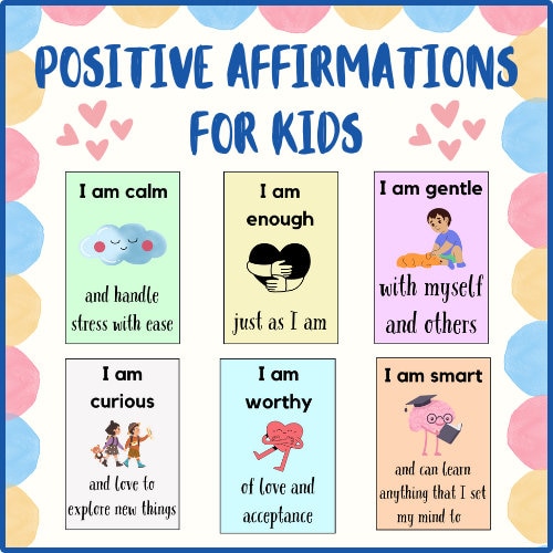 32 Daily Positive Kids' Affirmation Cards - Build Confidence ...