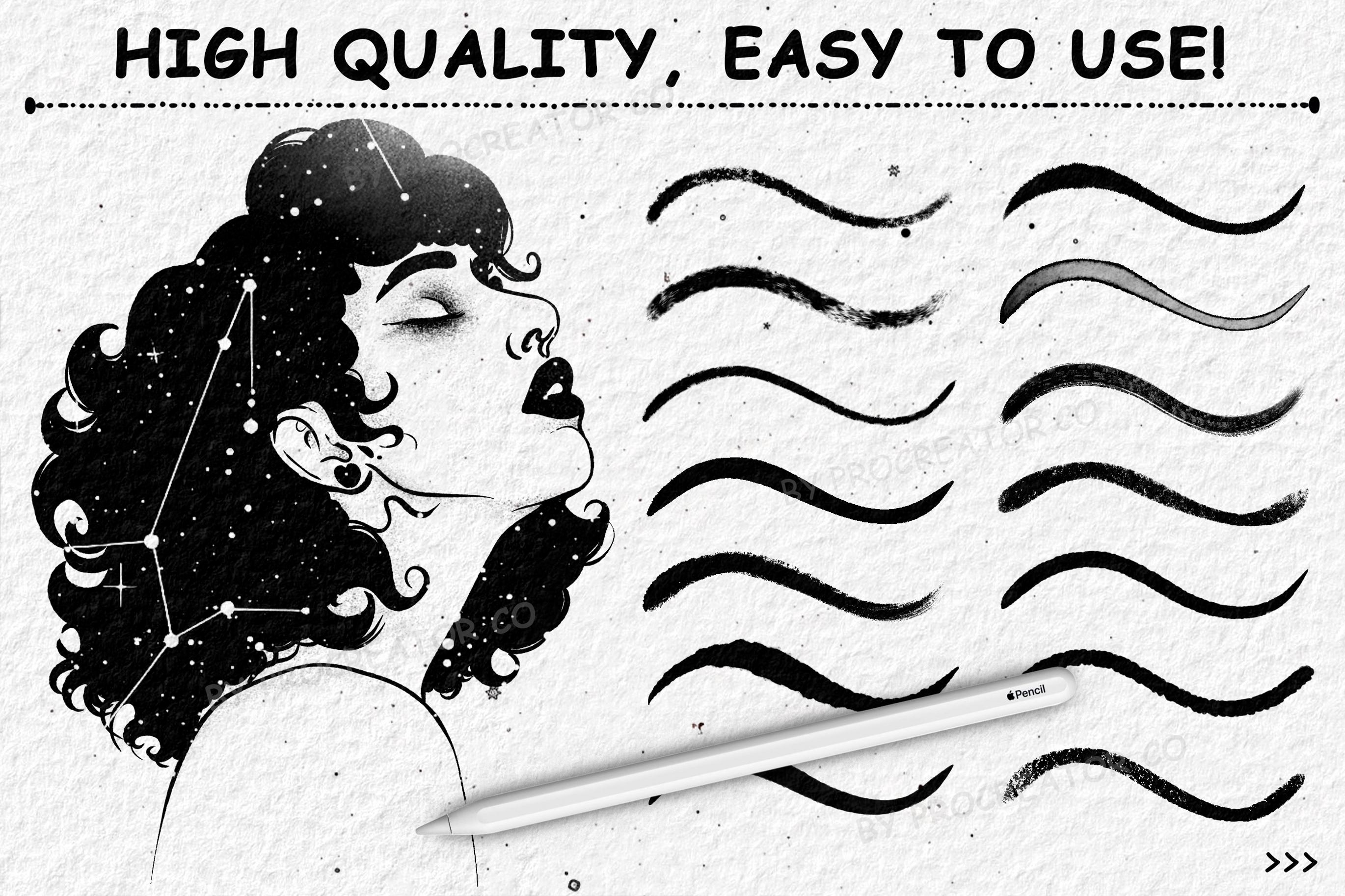 120+ Fine Line Procreate Brushes, Procreate Micron, Line Art Brushes ...