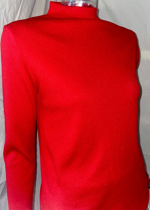 MS. Casuals Red Sweater 100% Polyester Size M - Gem