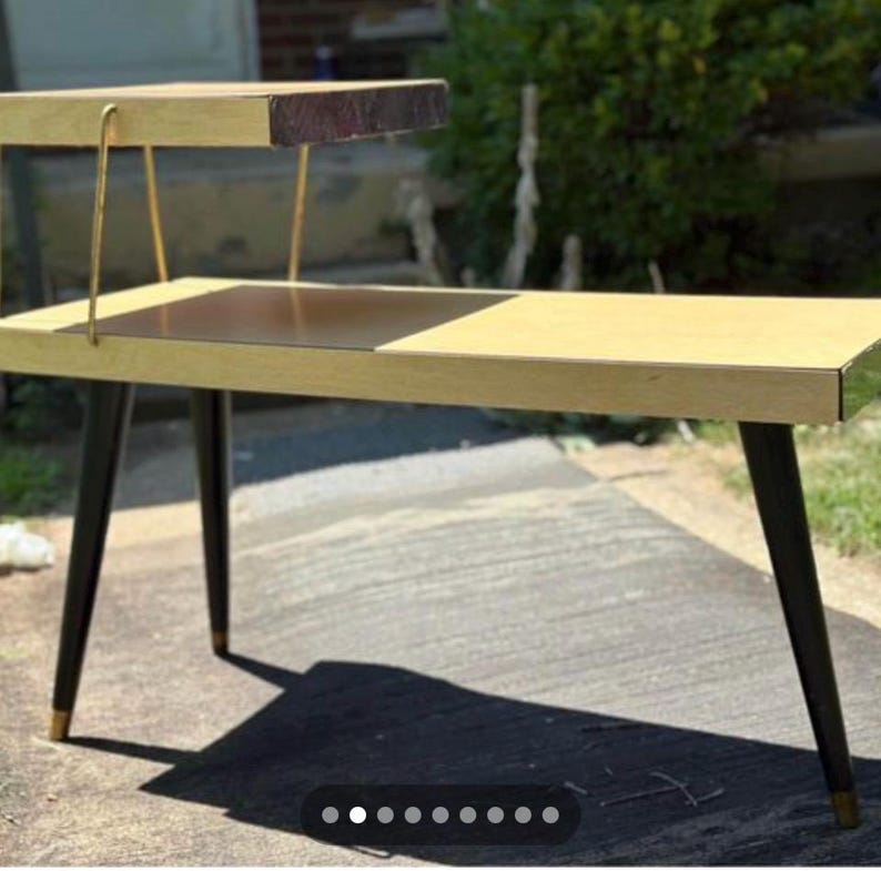 RARE MCM Three Legged Table - Etsy
