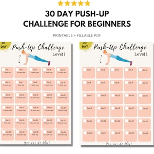 30 Day Push up Challenge | Push up Workout Digital | Workout Challenge ...