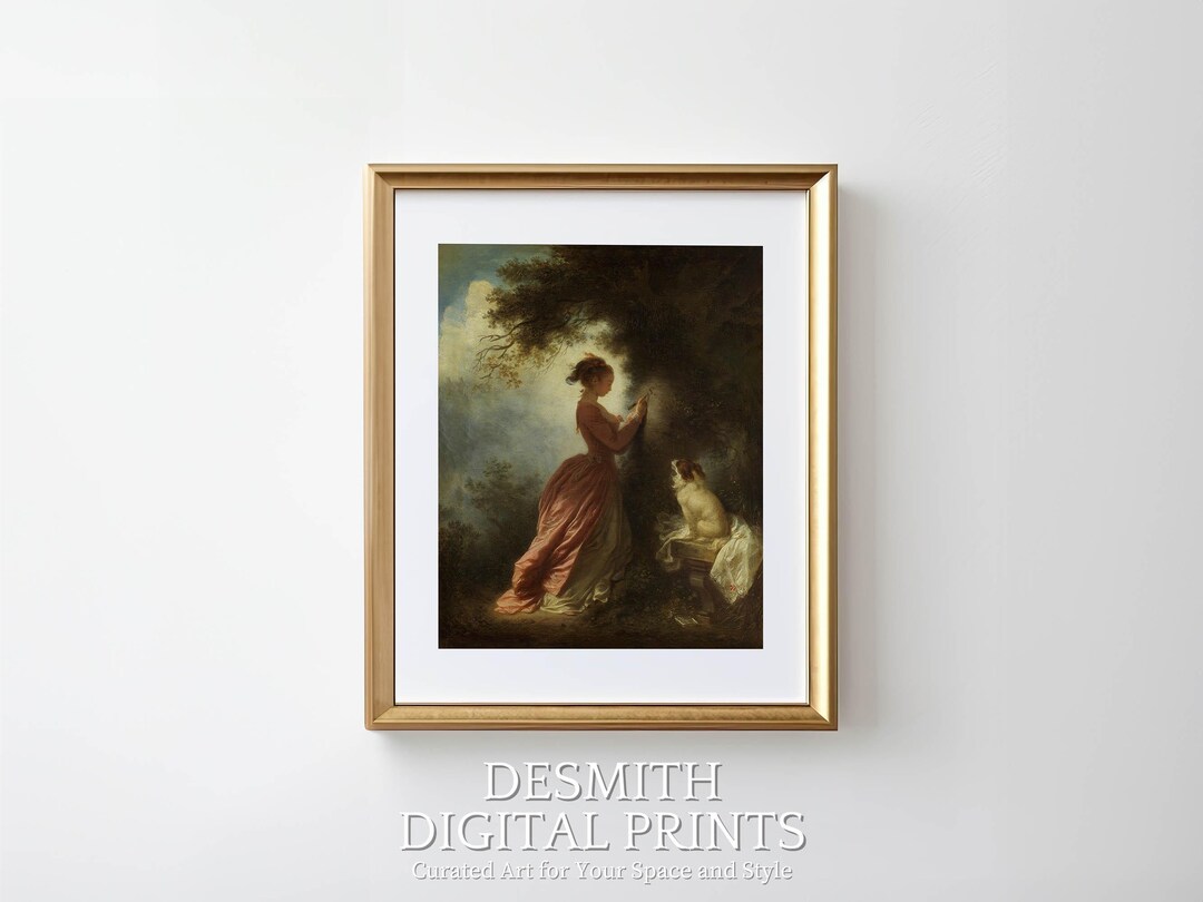 Antique Woman Portrait Print: Vintage Cottagecore Wall Art (digital ...