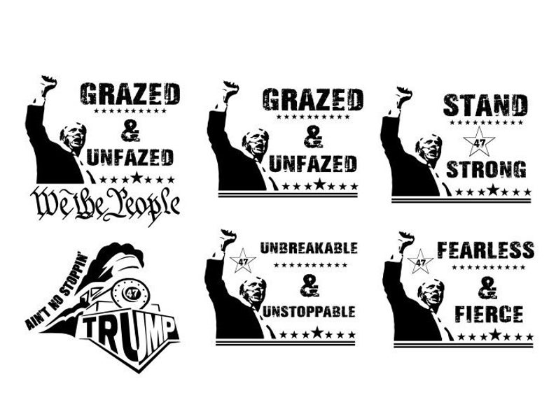 Trump Shot Svg, Trump Assassination Svg Bundle, Trump President Svg ...