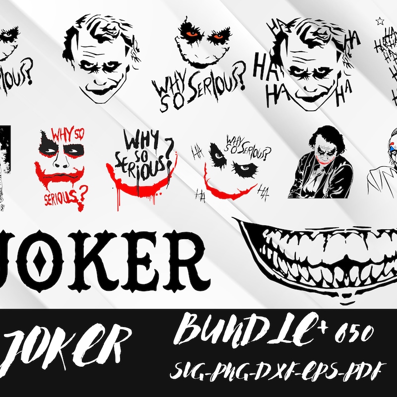 Joker Svg Files - Etsy