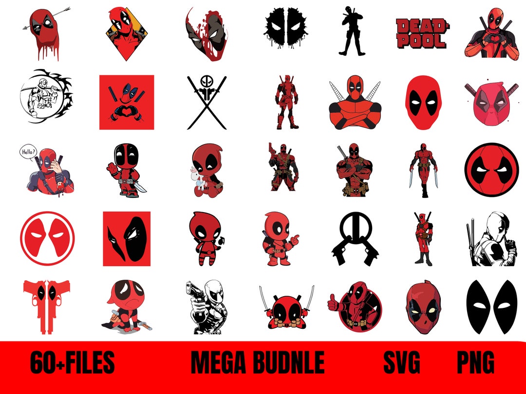 90 Deadpool Svg Bundle Layered Item, Deadpool Png, Deadpool Cricut ...