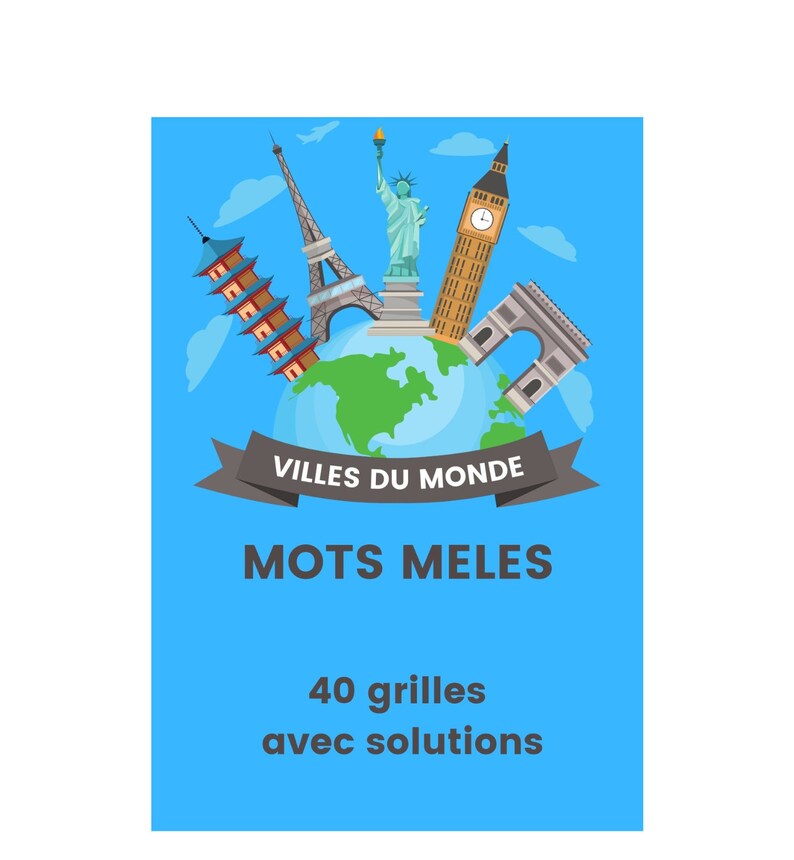 Word Search Cities of the World. 40 Grids With Solutions to - Etsy