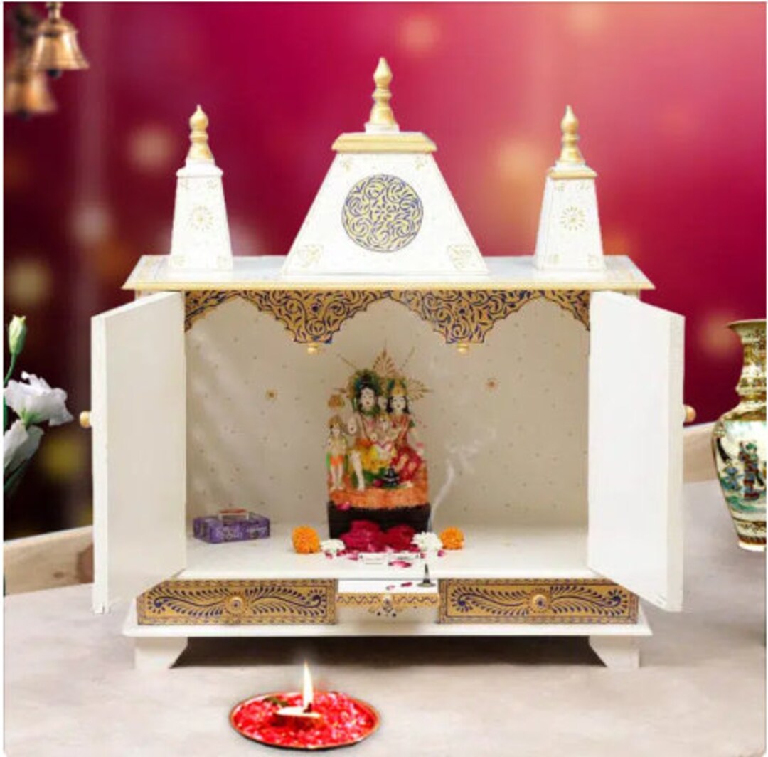 Divinedecortemple Wooden Mandir for Hometemple Homepooja Mandir wall ...