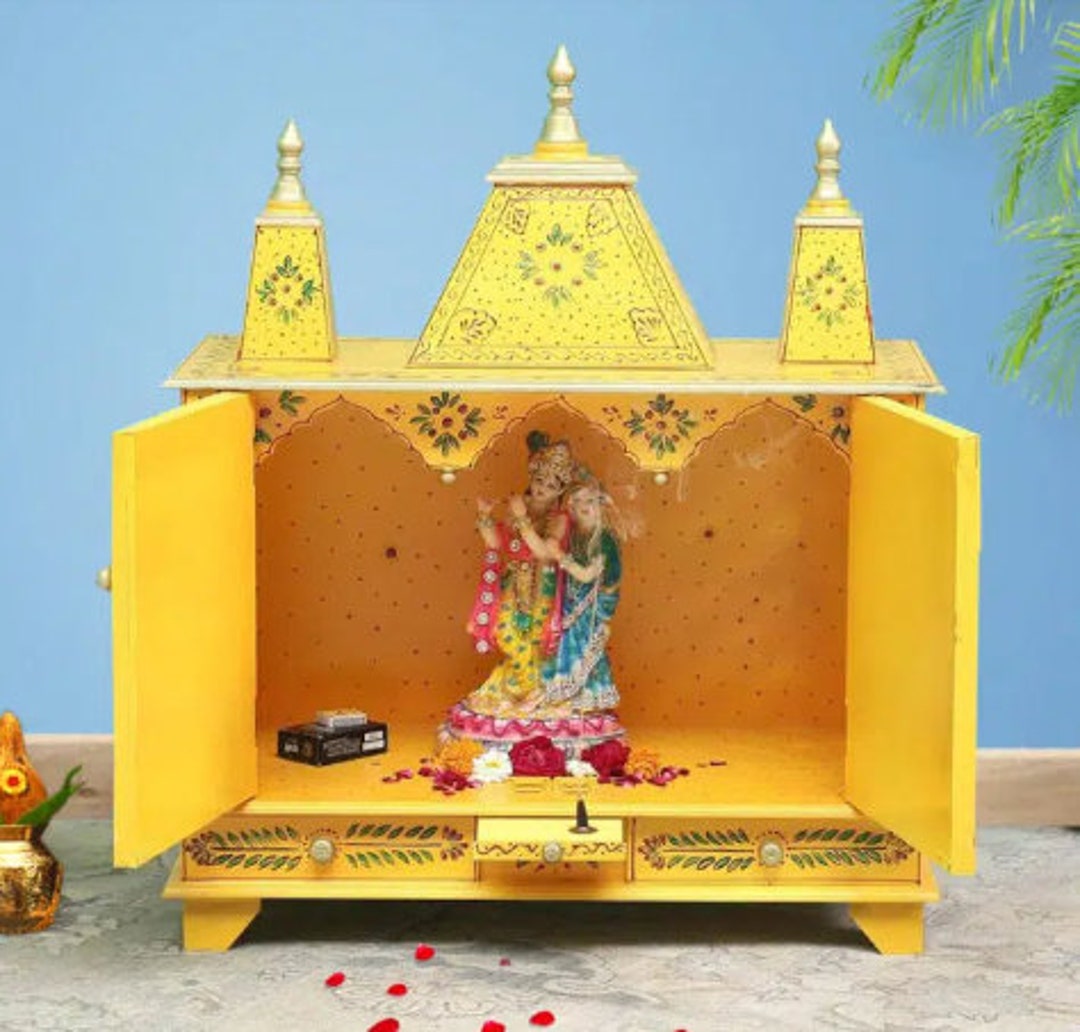 Divinedecortemple Wooden Mandir for Hometemple Homepooja Mandir wall ...
