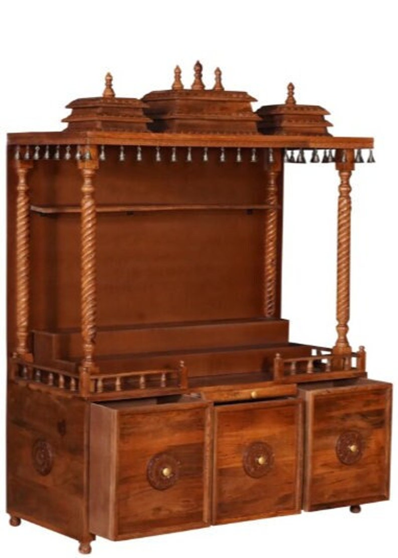 Divinedecortemple Wooden Mandir for Hometemple Homepooja Mandir wall ...