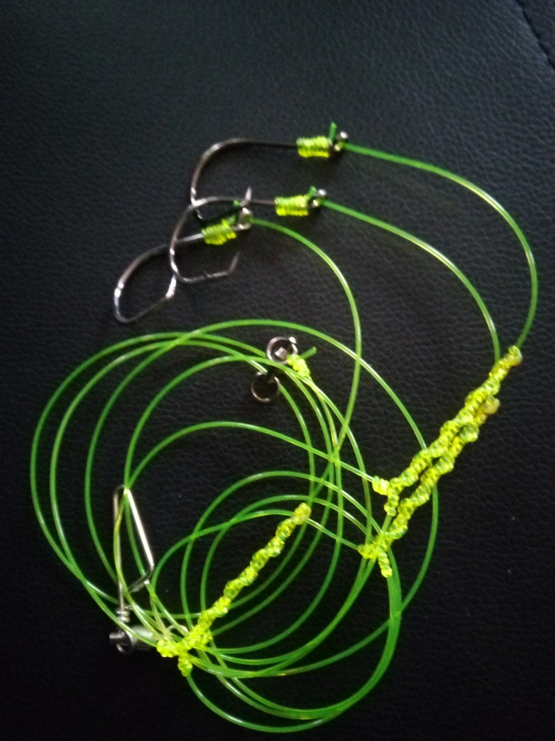 80-pound Triple Rig 6.0 Hooks Saltwater Rig for Game Fish Quantity-5 ...