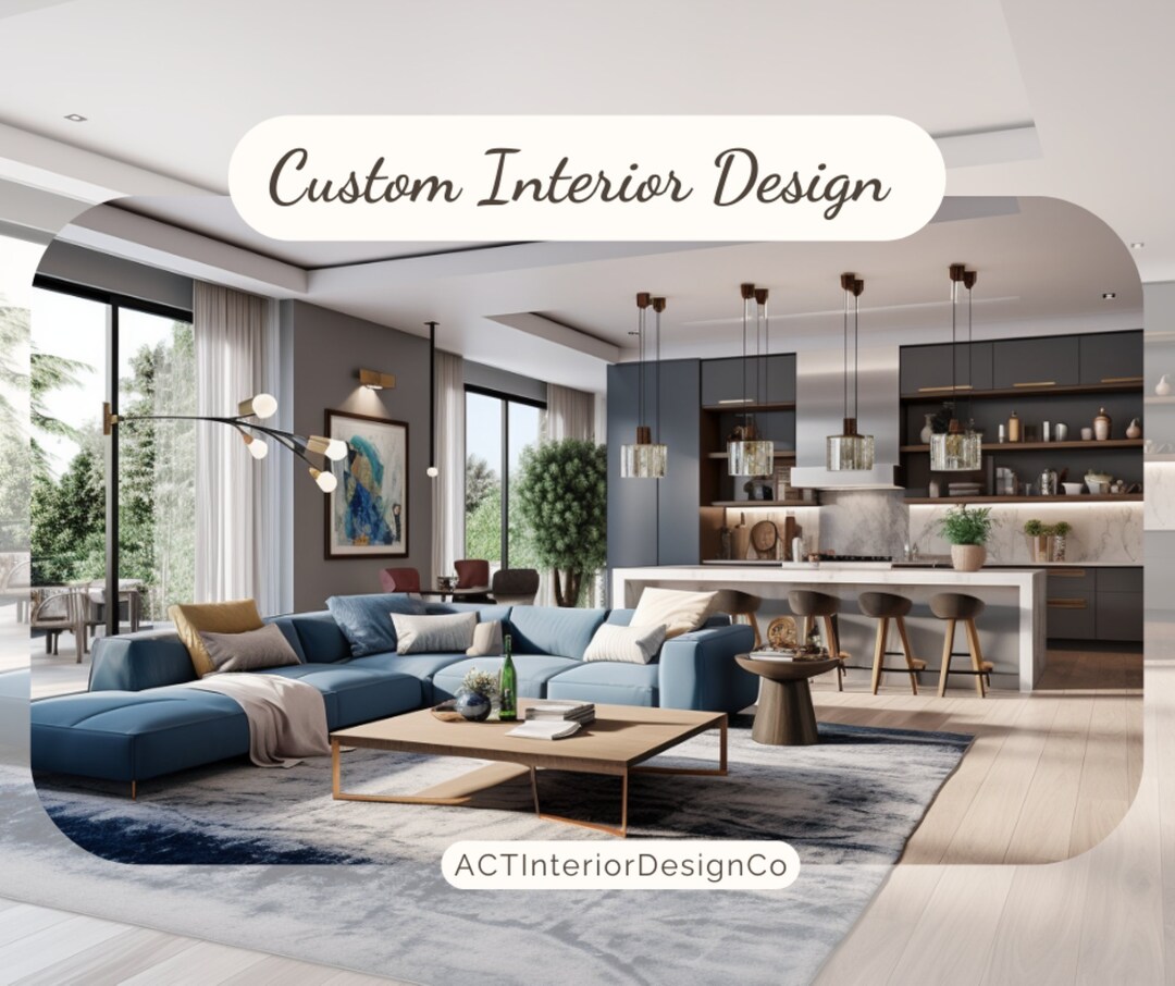 Custom Living Room Design, Interior Design, Living Room, 3D ...