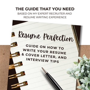 Minimalist Resume Template, Professional Modern Resume Template Word ...