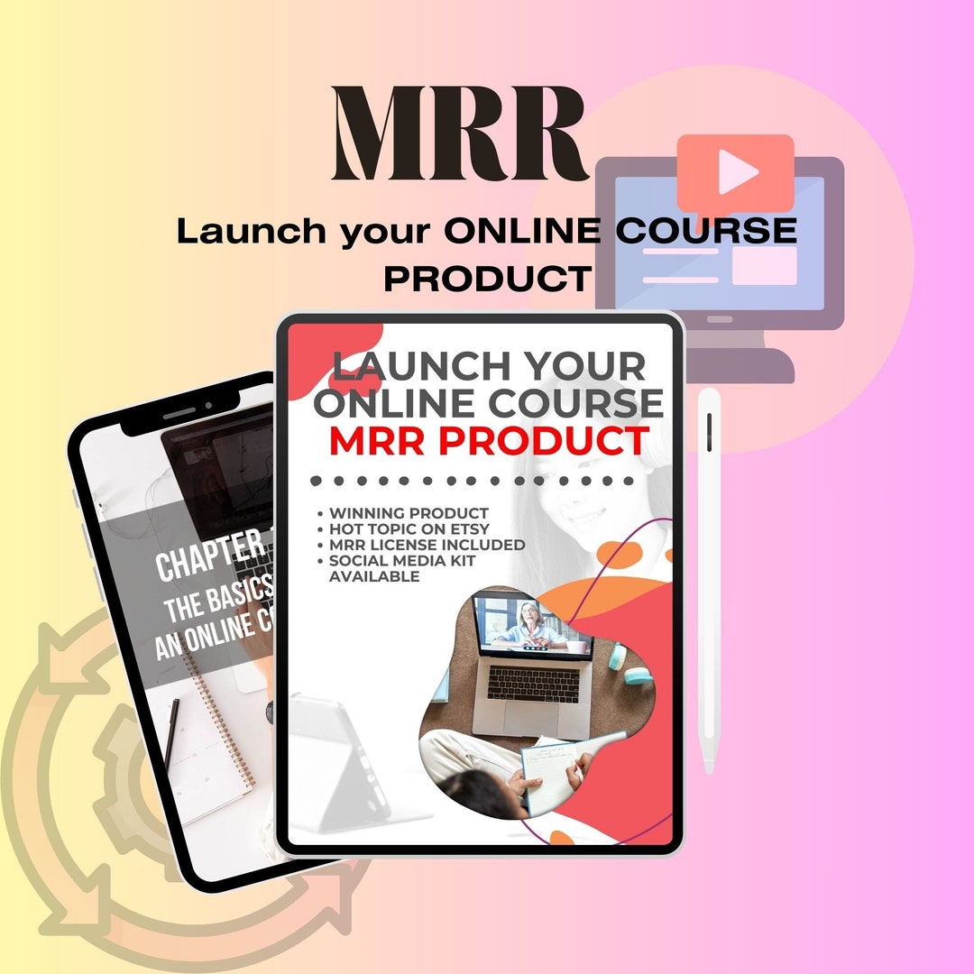 Launch Your Online MRR Product COURSE EBOOK Template Digital Download ...