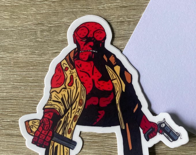 Hellboy Die-cut Vinyl Sticker - Etsy