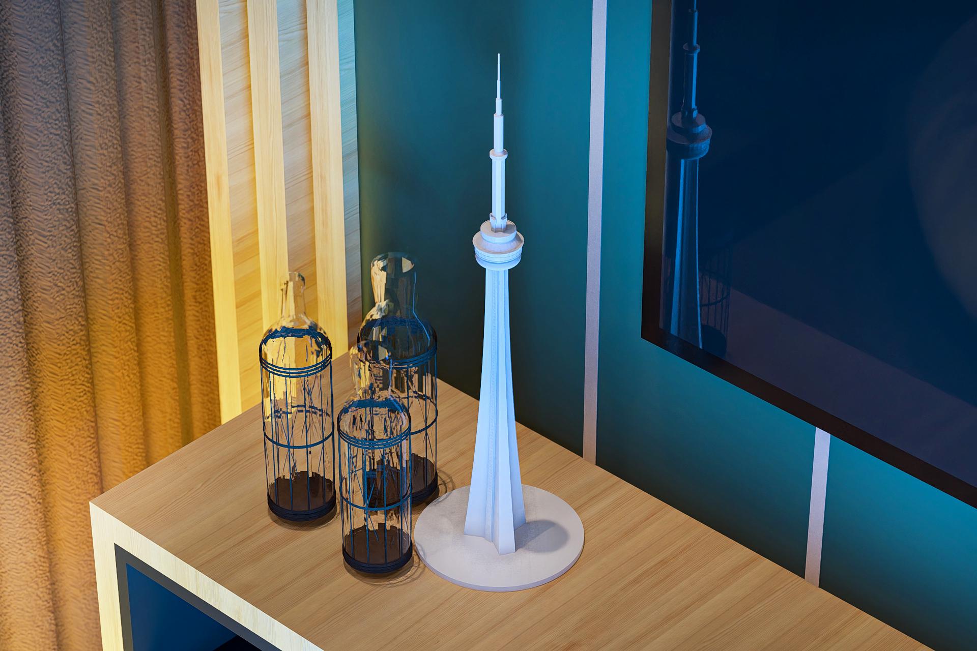 CN Tower Replica 3D Printed Customizable Toronto Skyline Icon in ...