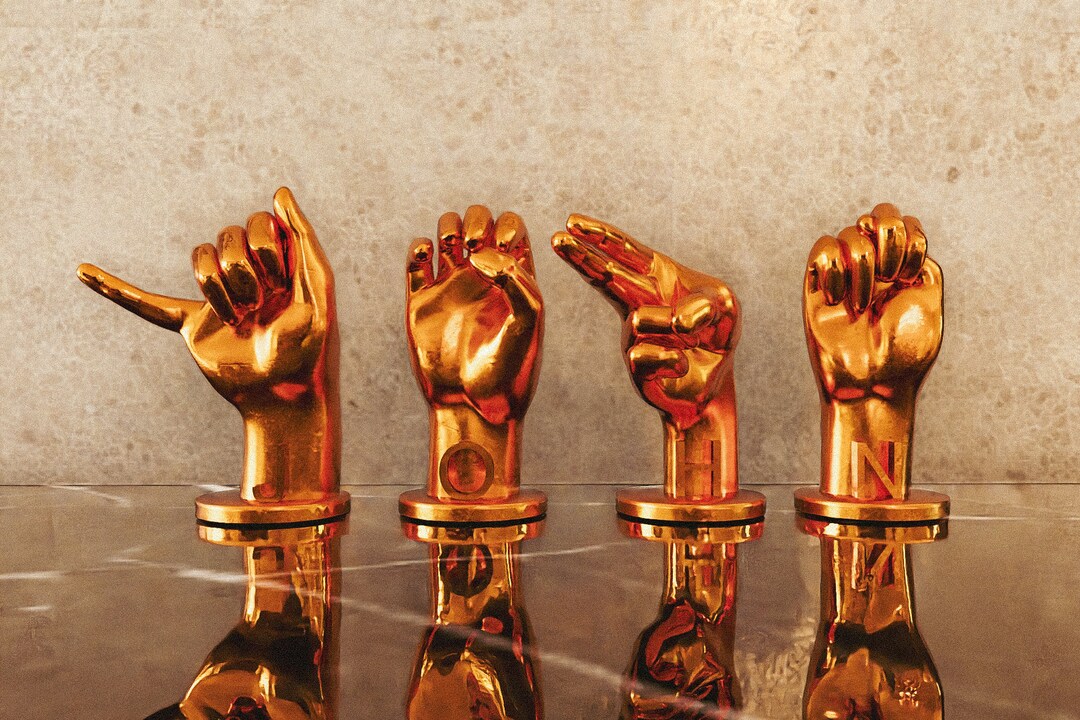 3D Printed ASL Letter Sculpture: Personalized Sign Language Decor ...