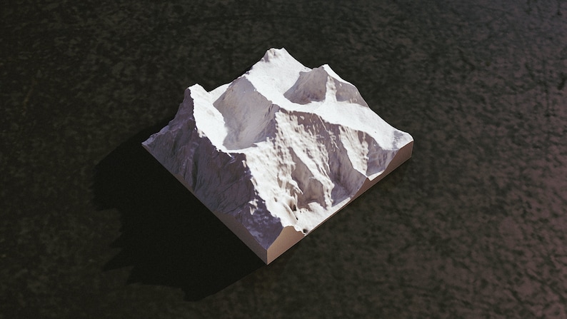 Custom 3D Mountain and Terrain Models 3D Printing STL File (digital) - Etsy