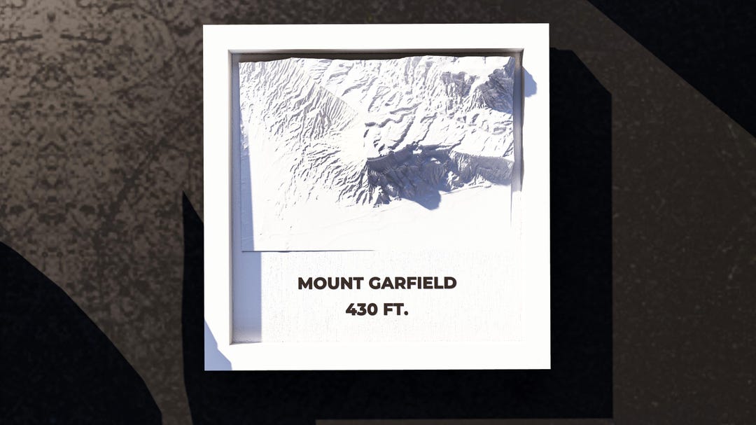 Mount Garfield 3D Printed Topographic Map Model - Hiking Gift - Custom ...