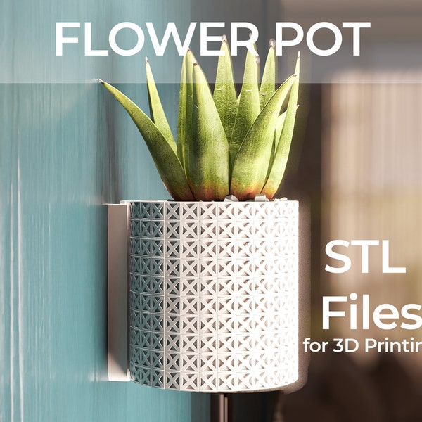 Stl File Wall Mounted Plant Pot - Etsy