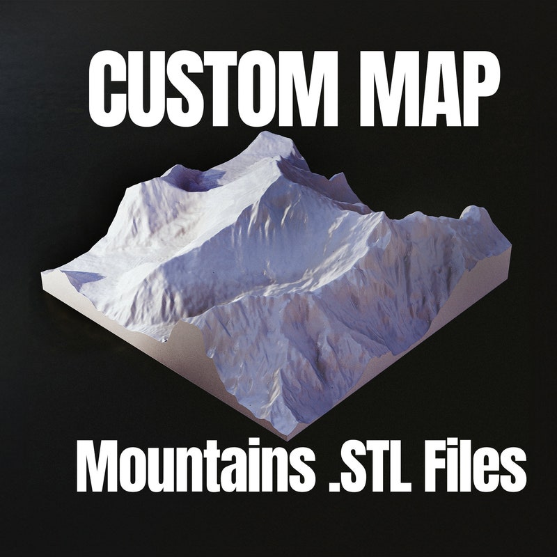 3d Ski Terrain Map - Etsy