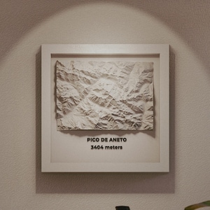 Pico De Aneto - Spain - EUROPE 3D Printed Topographic Map Model ...