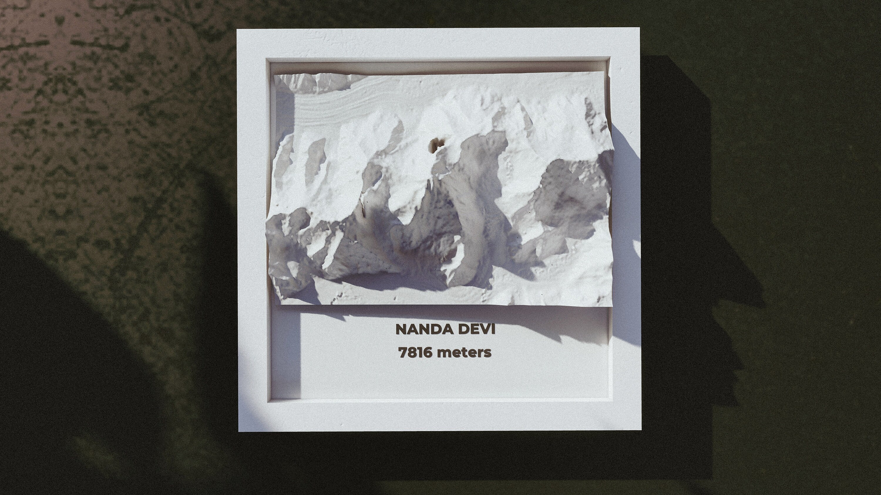 Nanda Devi India Bharat 3D Printed Topographic Map Model - Etsy