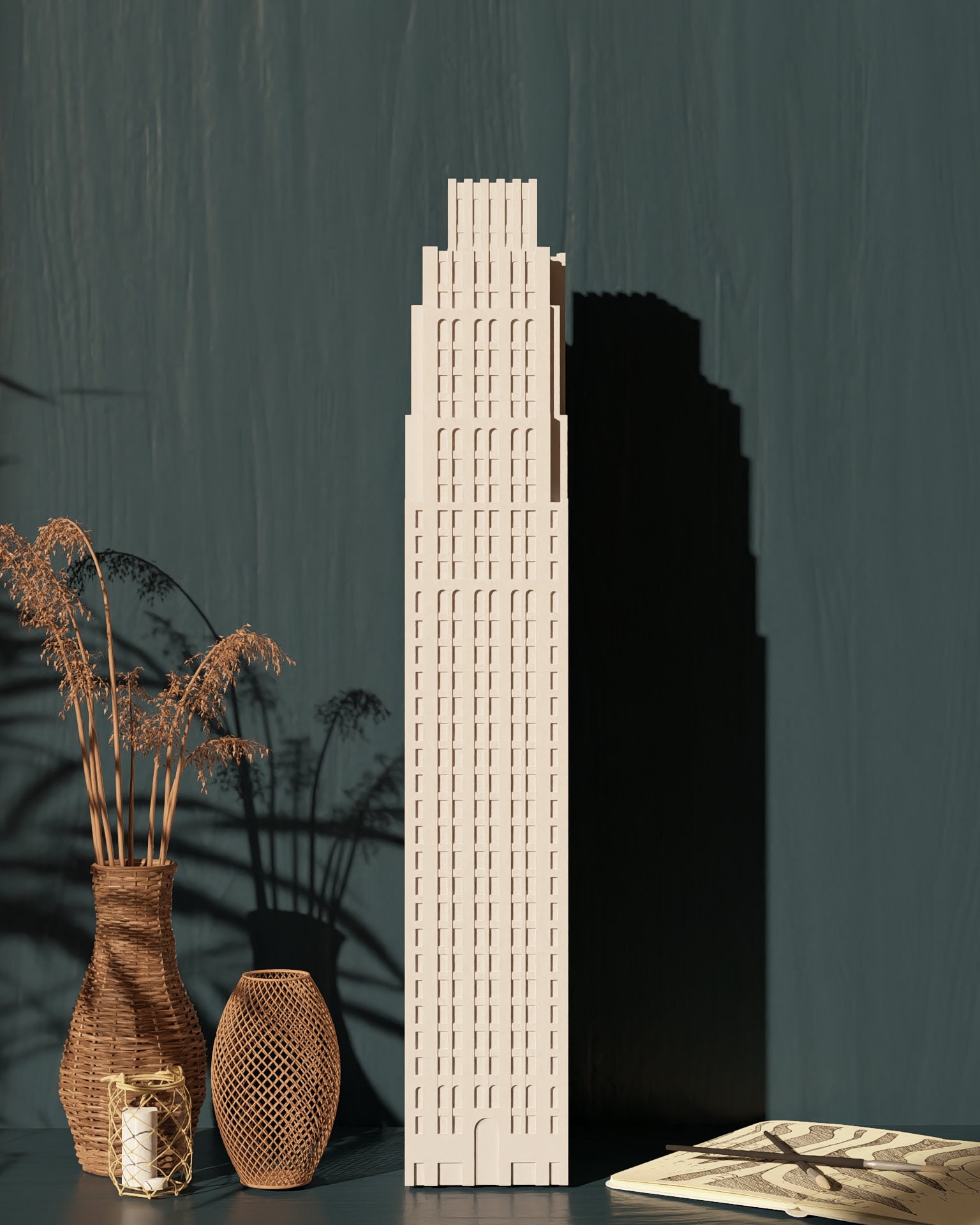 David Stott Building 3D Printed Model - Detroit Skyscraper - Etsy