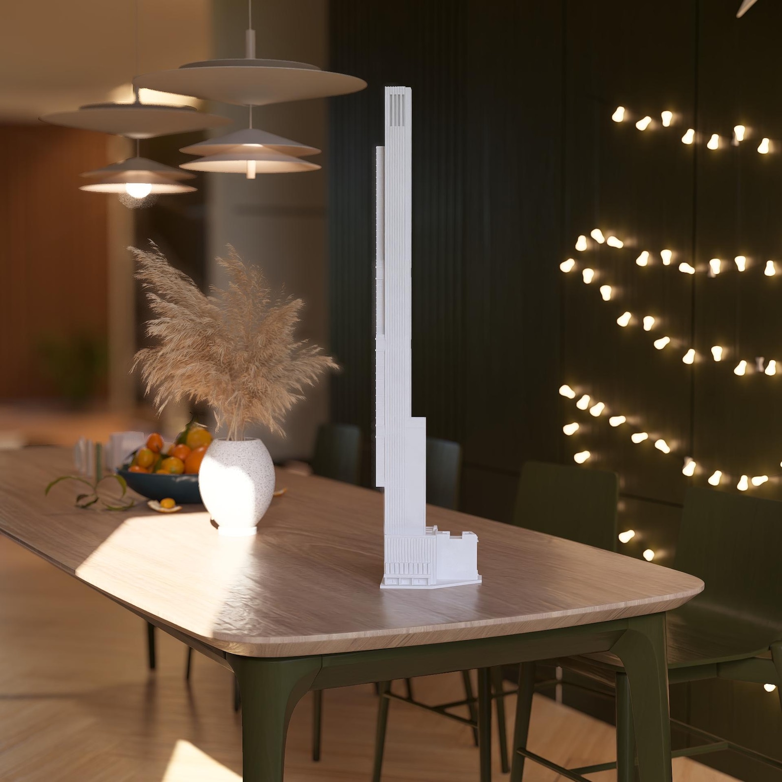 3Dセントラルパークタワーモデル：ニューヨーク市の超高層ビル、PLAプラスチック - Etsy 日本