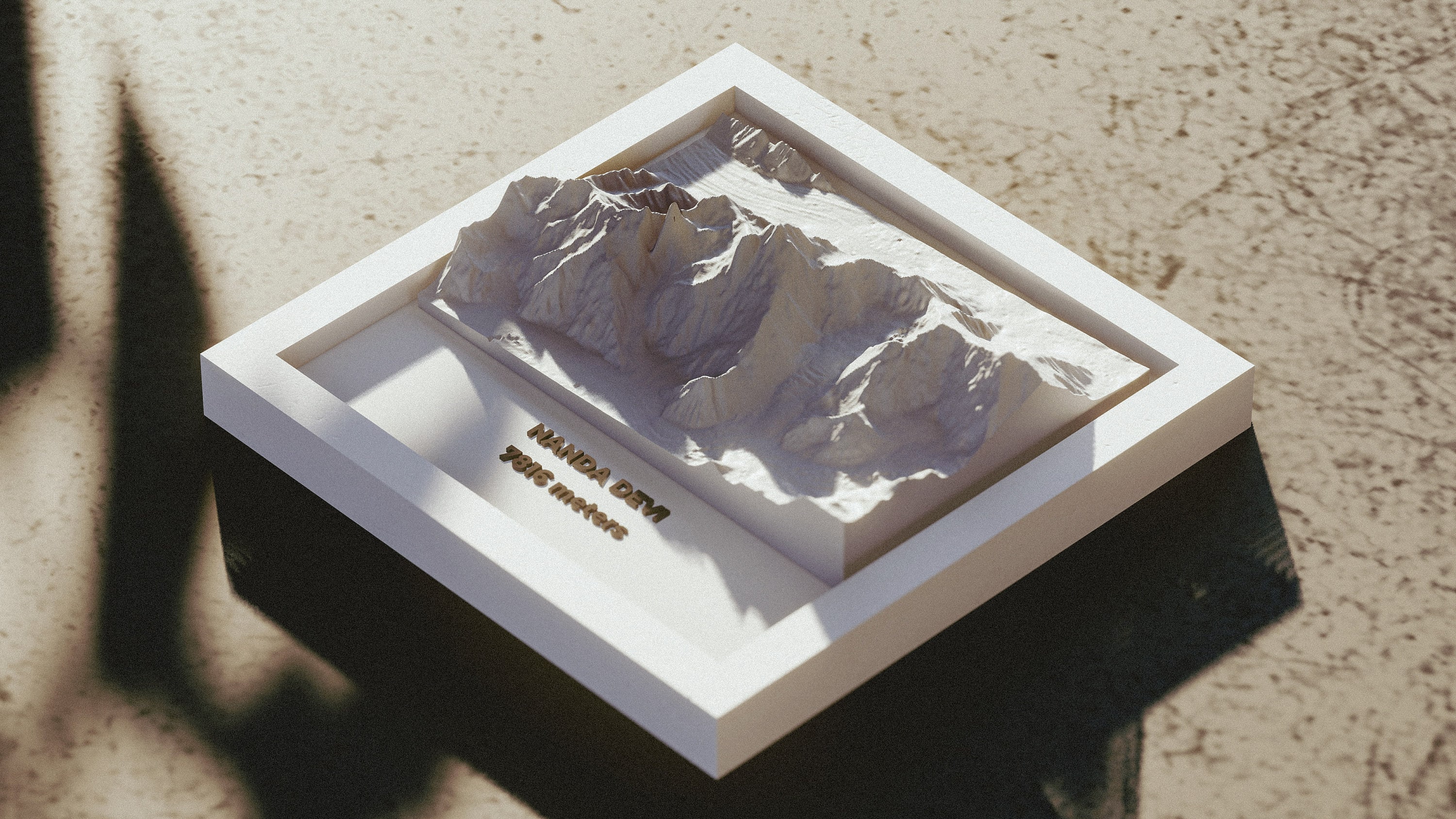 Nanda Devi India Bharat 3D Printed Topographic Map Model - Etsy