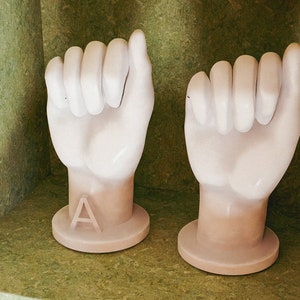 3D Printed ASL Letter Hand Sculpture: American Sign Language Decor - Etsy