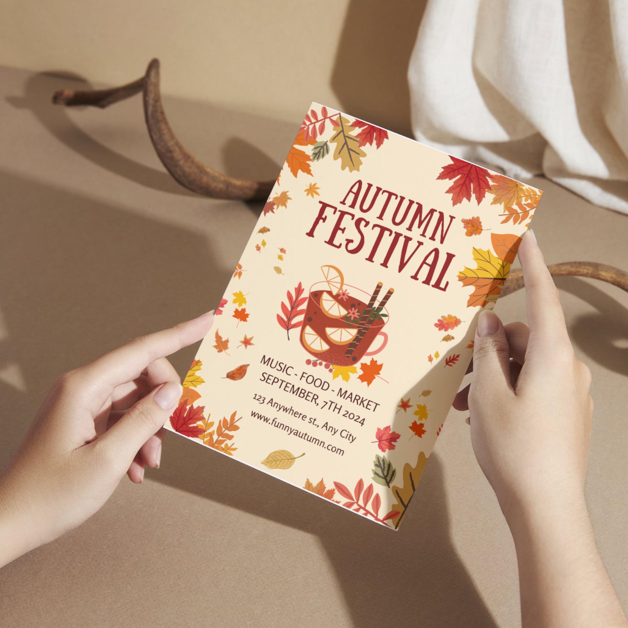 Editable Fall Festival Invitation, Fall Harvest Invite, Community Fall ...