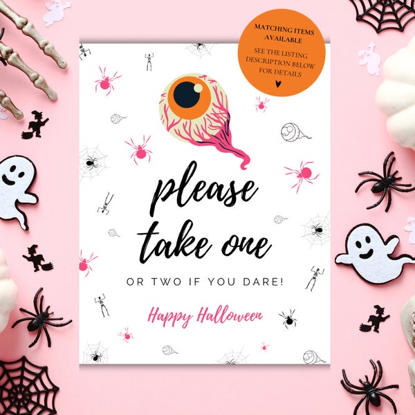 Take One Candy Sign - Etsy