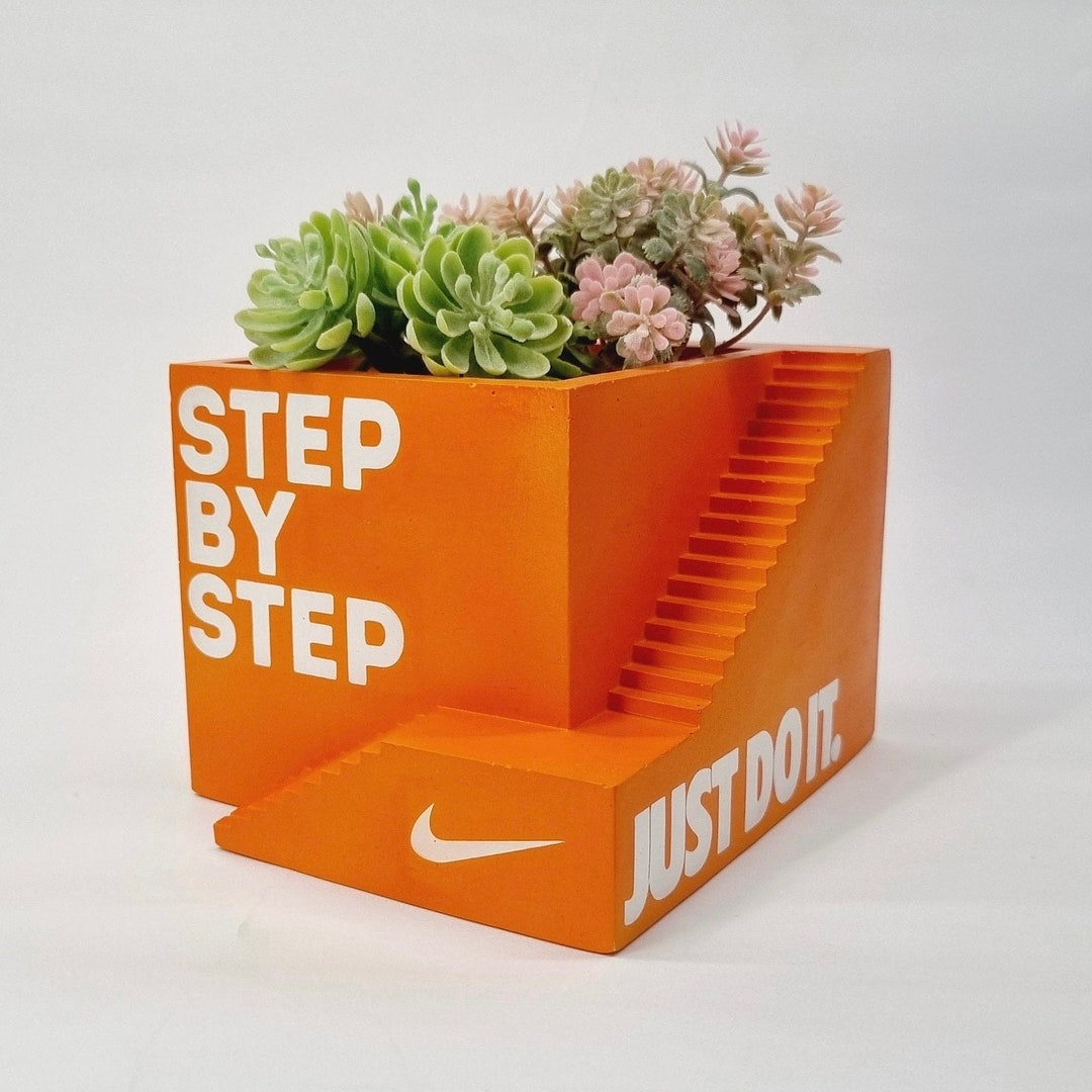 Planter Nike,custom Handmade Plant Pot,motivational Decor for Home Gym ...