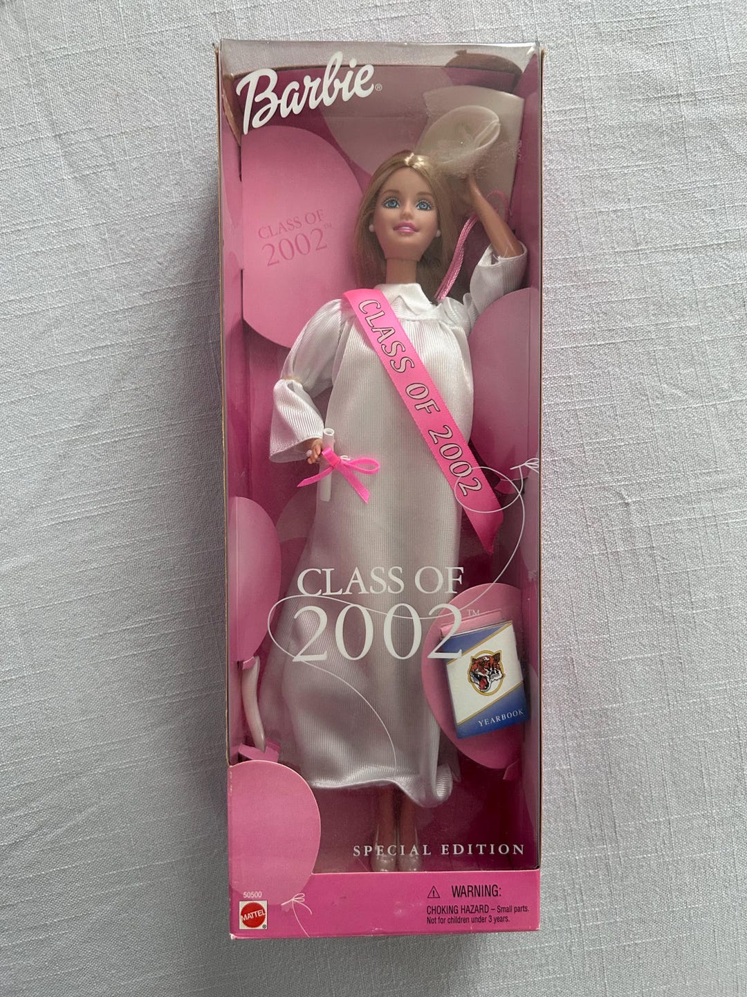 Barbie Class of 2002 Graduation Barbie Doll Blonde White Gown #50500 ...