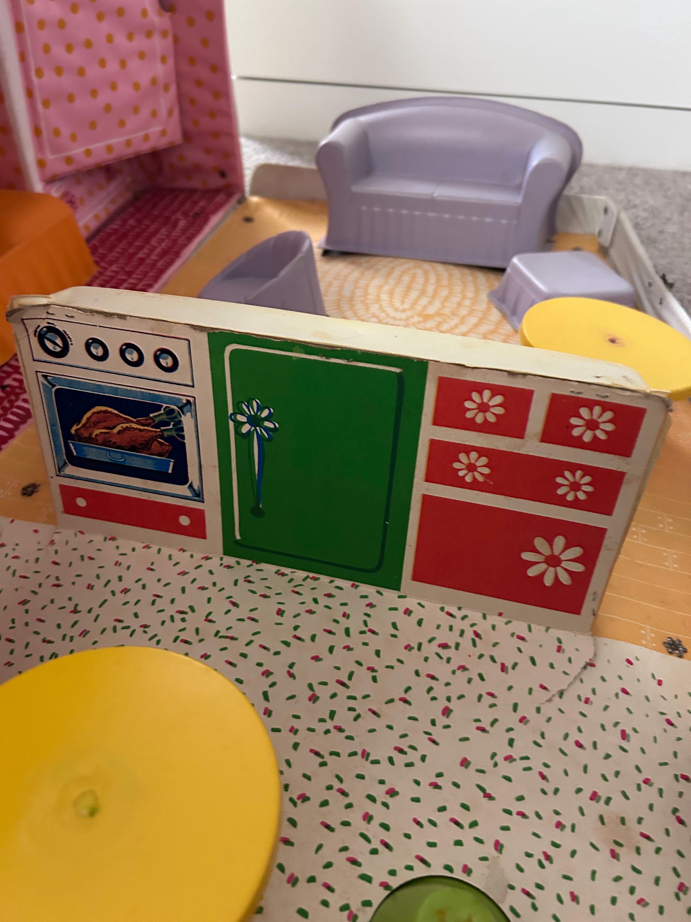 VHTF Rare Vintage Barbie Family Deluxe House 1958 Mattel SPP Complete ...