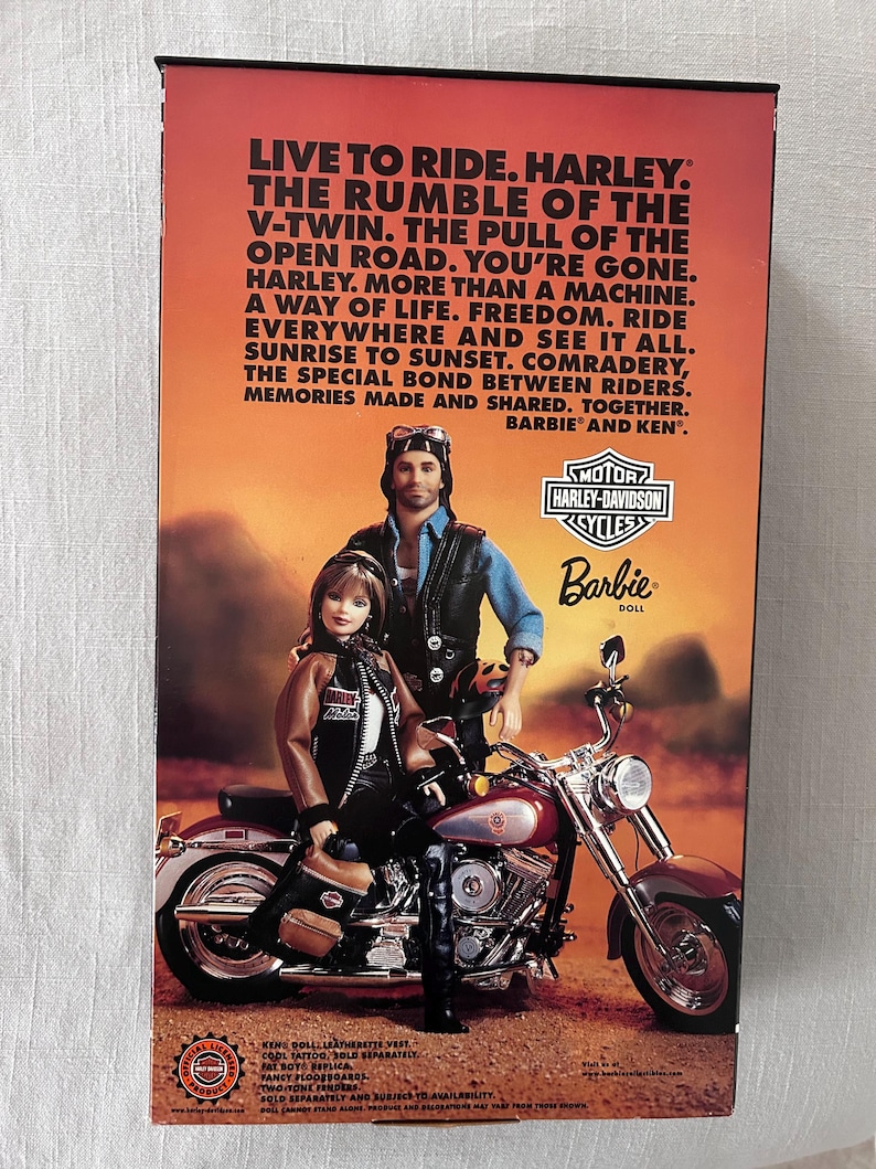 New Vintage Harley Davidson Barbie Doll 1999 Collector Edition #25637 ...