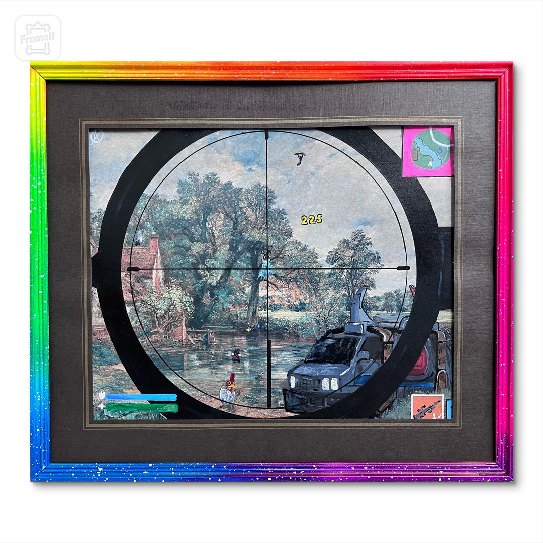 Fortnight Upcycled Original Painting - Etsy