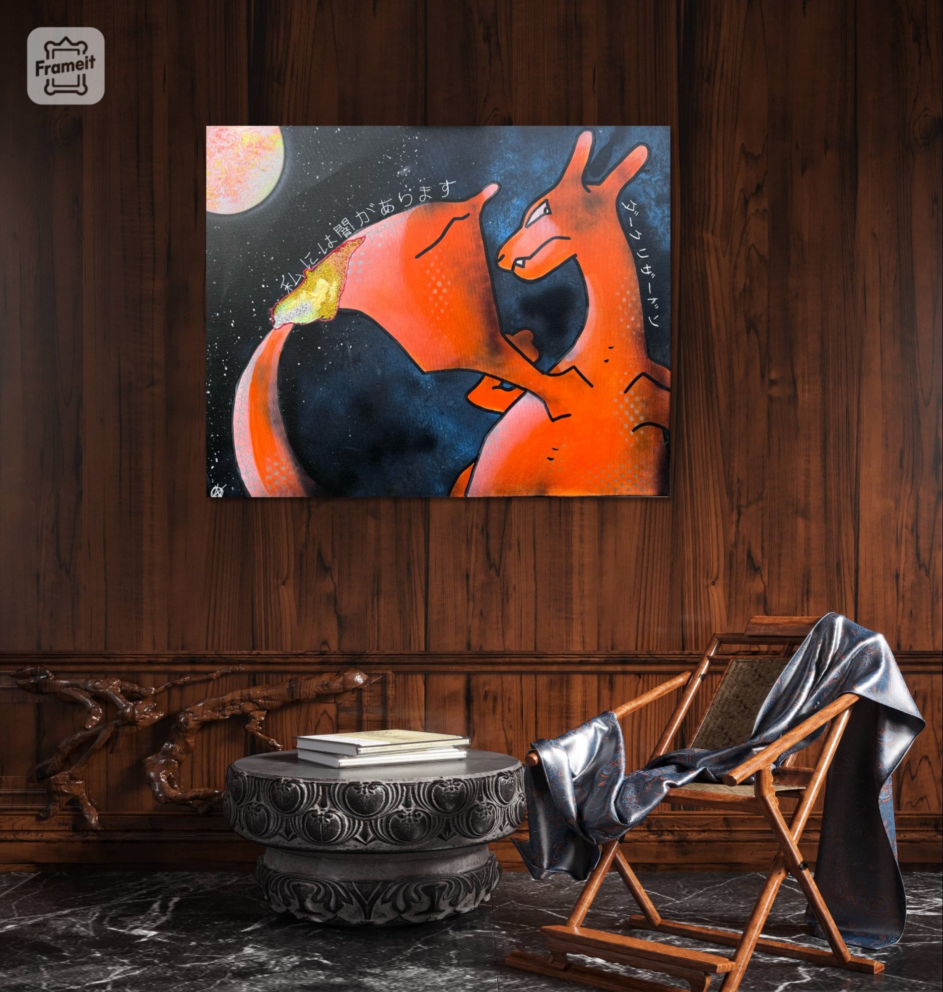 Charizard Pokémon Large Original Canvas Painting - Etsy