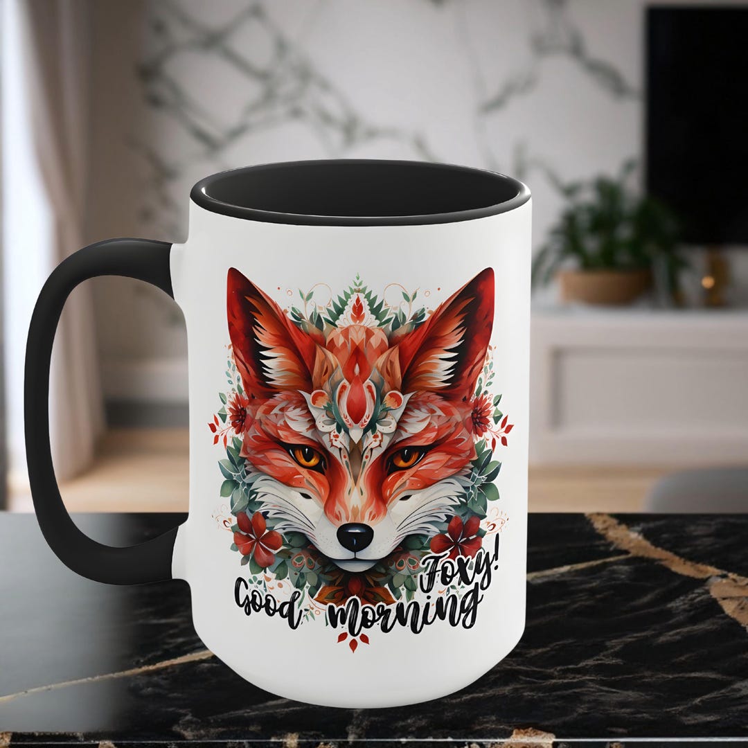 Good Morning Foxy Mug, Fox Mug, Foxy Mug, Good Morning Mug, Wildlife ...