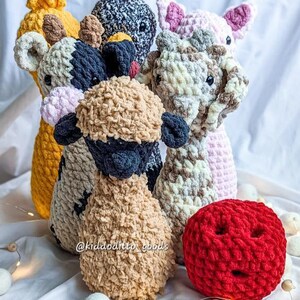 Barnyard Bowling Buddies Pattern, Crochet, PDF, Farm Animals, ENGLISH ...