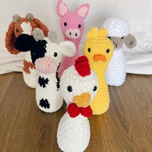 Barnyard Bowling Buddies Pattern, Crochet, PDF, Farm Animals, ENGLISH ...